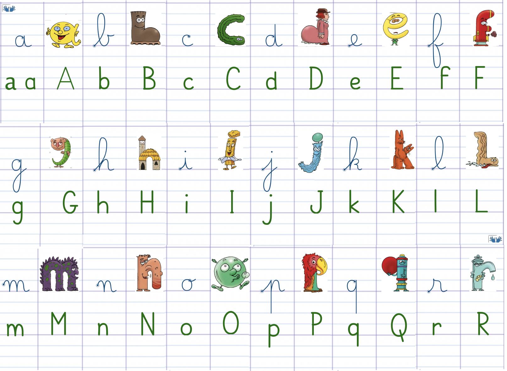 Frise alphabétique – Graphopédagogie 76