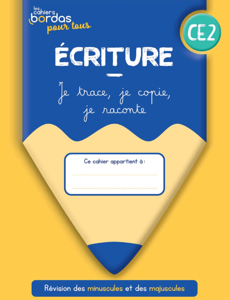 Cahier d’écriture GS – Graphopédagogie 76